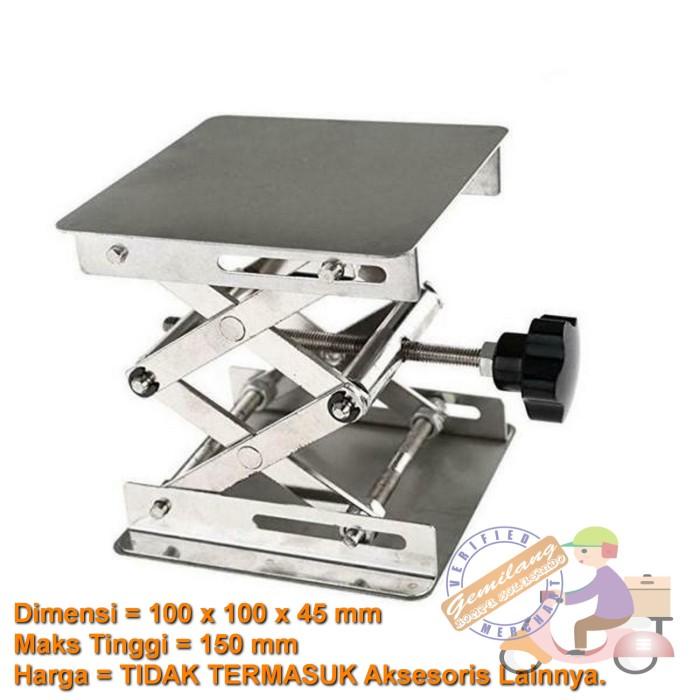 Jual Dongkrak Mini Silang Gunting Meja Hobi Scissor Jack Stand Lifting ...