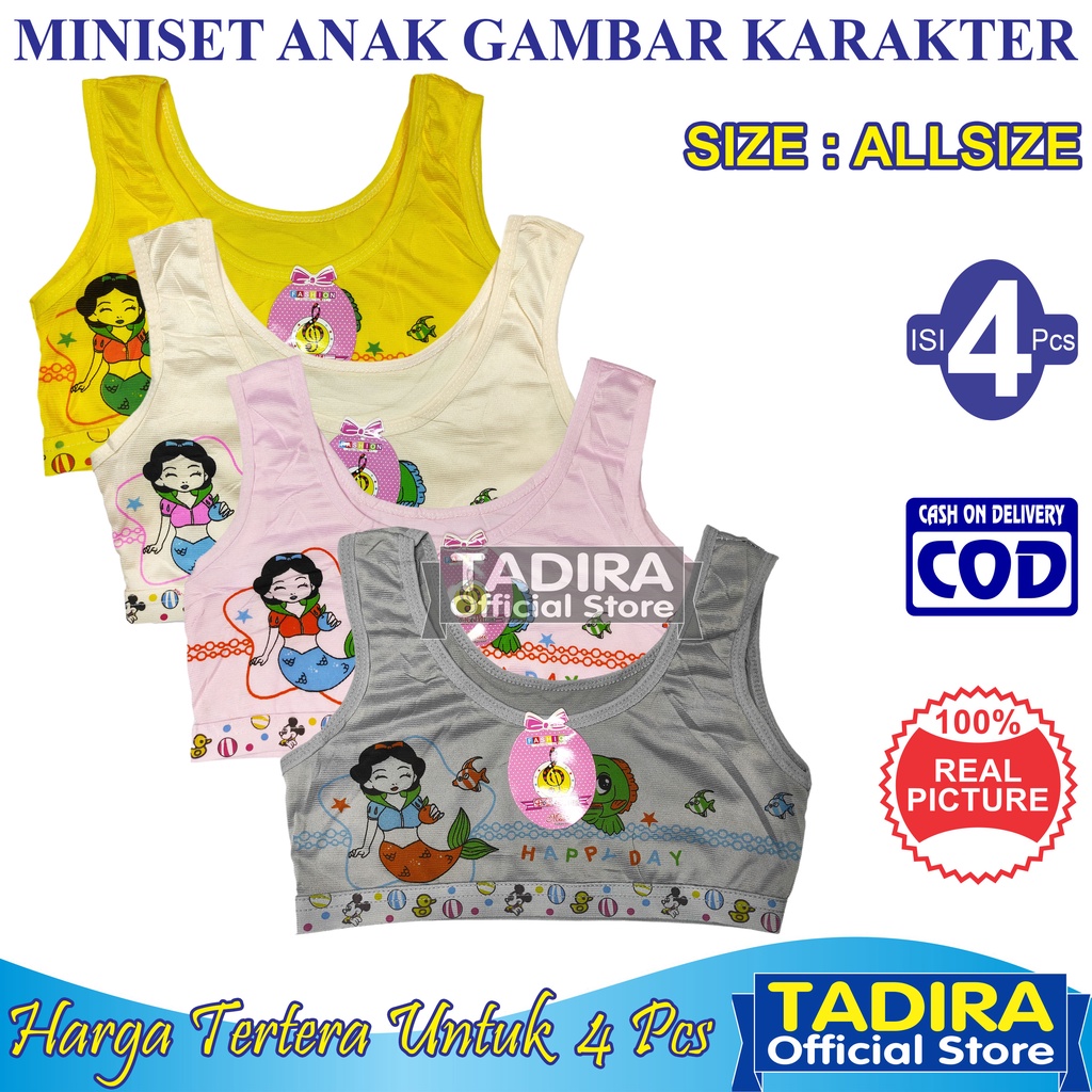 Jual TADIRA 4 Pcs MINISET Anak SD SMP Remaja ABG Gadis Mini Set Motif ...