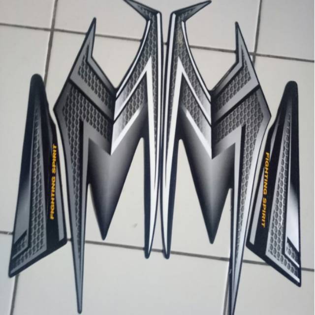 Jual Stiker striping yamaha rx king 2004 hitam silver | Shopee Indonesia