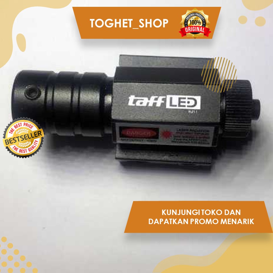 Jual Laser Tembak Tactical Red Dot Laser Gun Picatinny Mount Airsoft ...