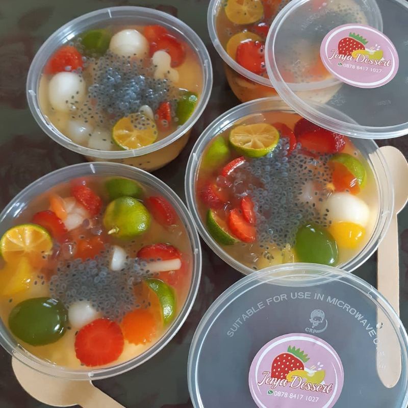 Jual PROMO DESSERT! ES CAMPUR JELLY SONKIT ASEM SEGAR FULL CUP JENJA ...