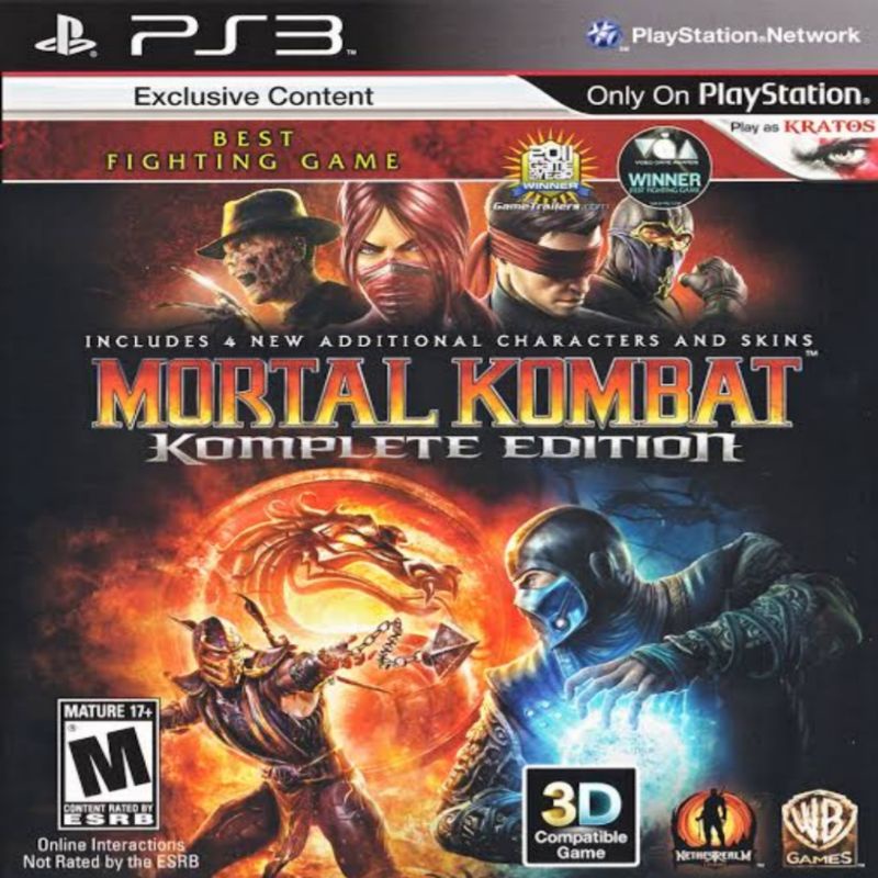 Jual 3TDN Dvd Game Ps3 Cfw/Hen Mortal Kombat Komplete Edition | Shopee Indonesia