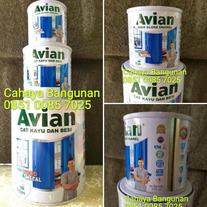 Jual Hot Produk Avian Cat Minyak Kayu Dan Besi 100Cc 100 Cc Kaleng ...