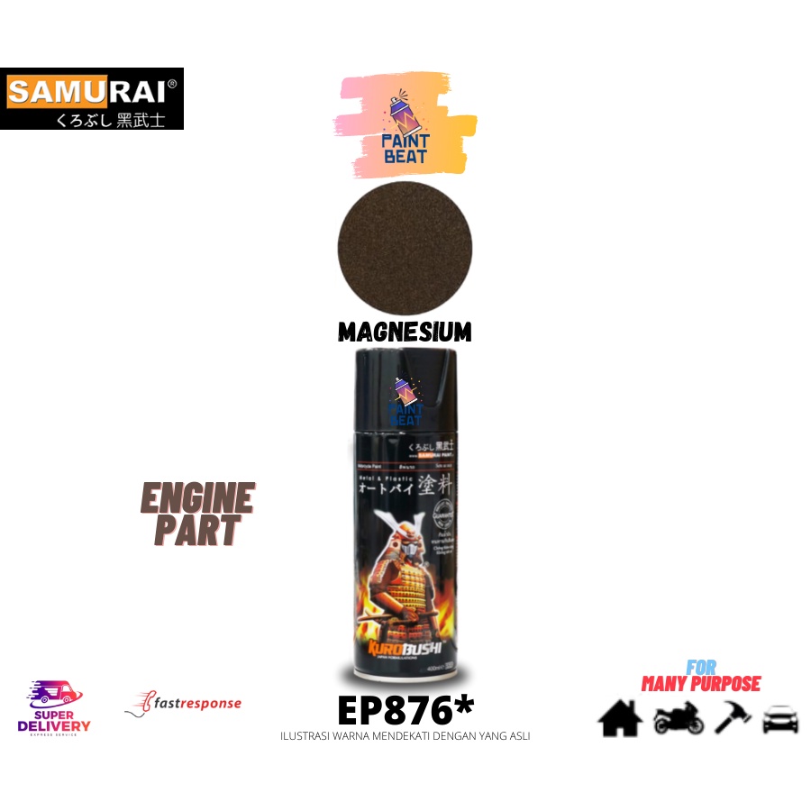 Jual Samurai Paint Engine Part Magnesium EP876 Cat Aerosol / Cat ...