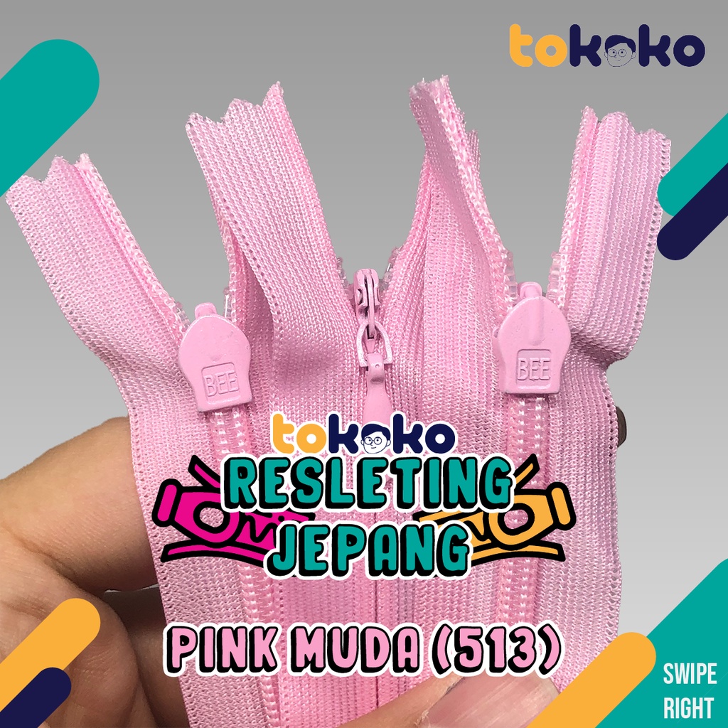 Jual Resleting Jepang Merk BEE ZIPPER 50 cm 20 Inch Aneka Warna Import ...