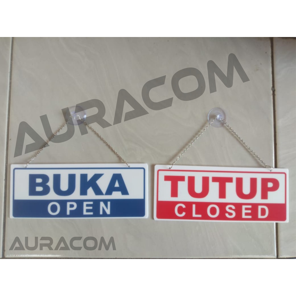 Jual Sign BUKA TUTUP Bahan Acrylic Acrilik | Shopee Indonesia