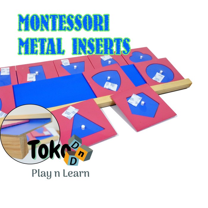 Jual Mainan - Montessori Game Metal Inserts Geometri 10 Bentuk | Shopee ...