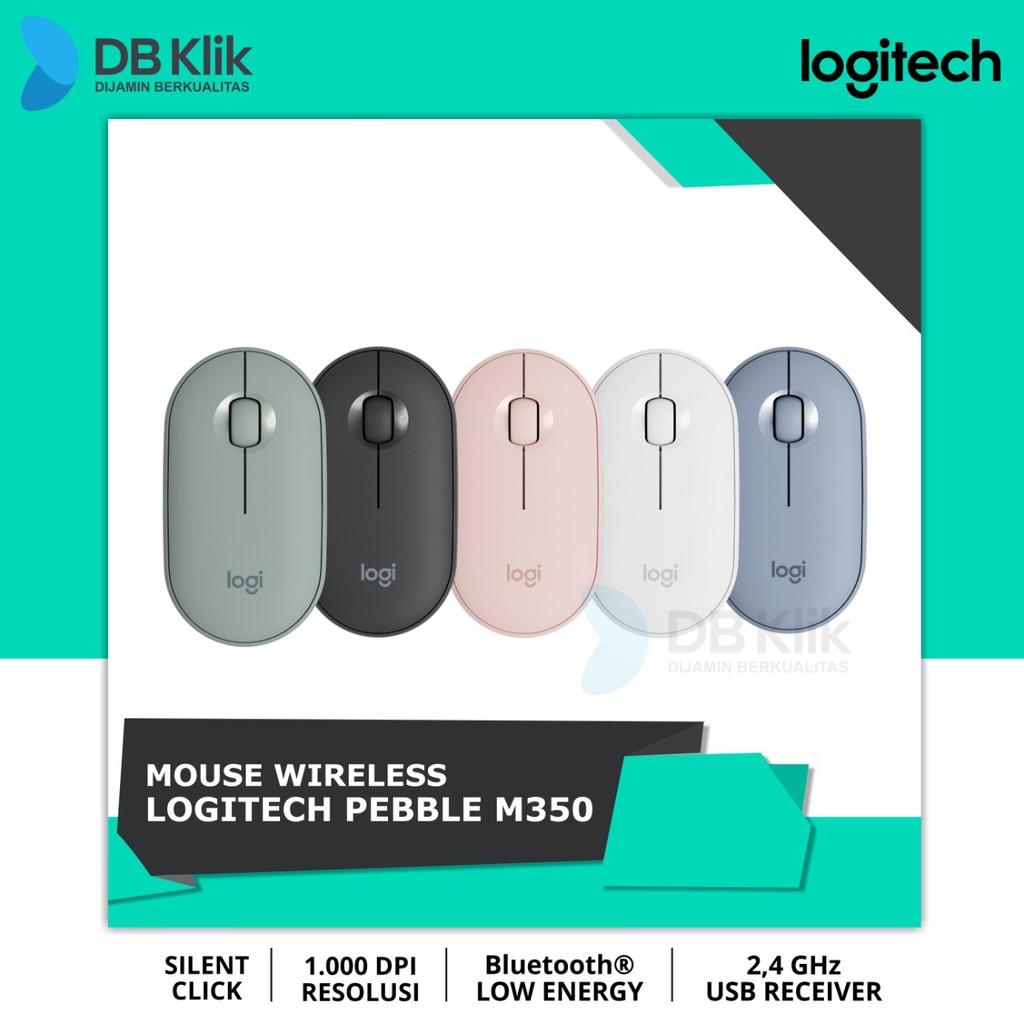 Jual Mouse Wireless Logitech Pebble M350 | Shopee Indonesia