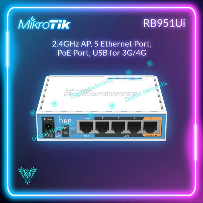 Jual Mikrotik RB951Ui 2nD Mikrotik 951Ui 2nD hAP Mikrotik RB951Ui-2nD | Shopee Indonesia