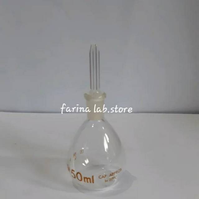 Jual Picnometer-Piknometer 50ml plus tutup Pyrex Class A | Shopee Indonesia
