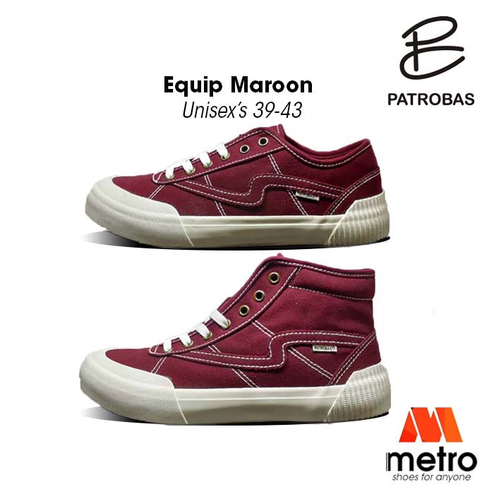 Jual Sepatu Patrobas Equip Low Cut Maroon High Cut Maroon Under Retail ...