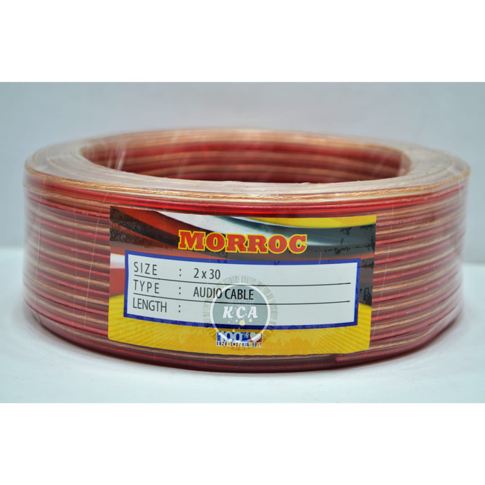 Jual Kabel Transparan / Kabel Audio Listrik 2*30 40 Meter Morroc ...