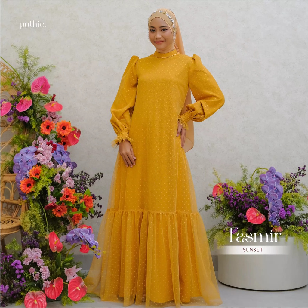 Jual PUTHIC - TASMIR INNER||PRE ORDERRRR|| DRESS ONE SET DRESS HIJAB ...