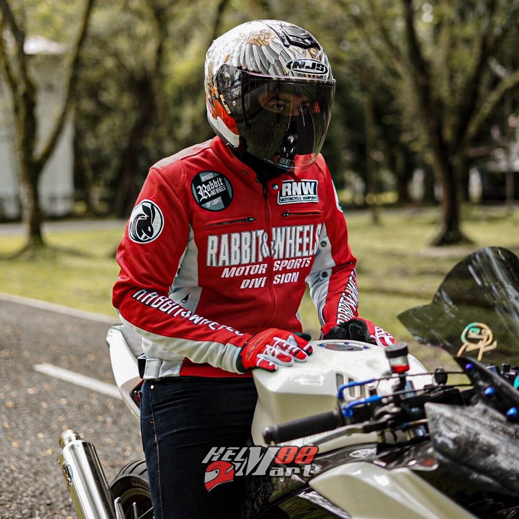 Jual RABBIT AND WHEELS Nasional Motorsport Jacket - RNW Jaket Bikers ...