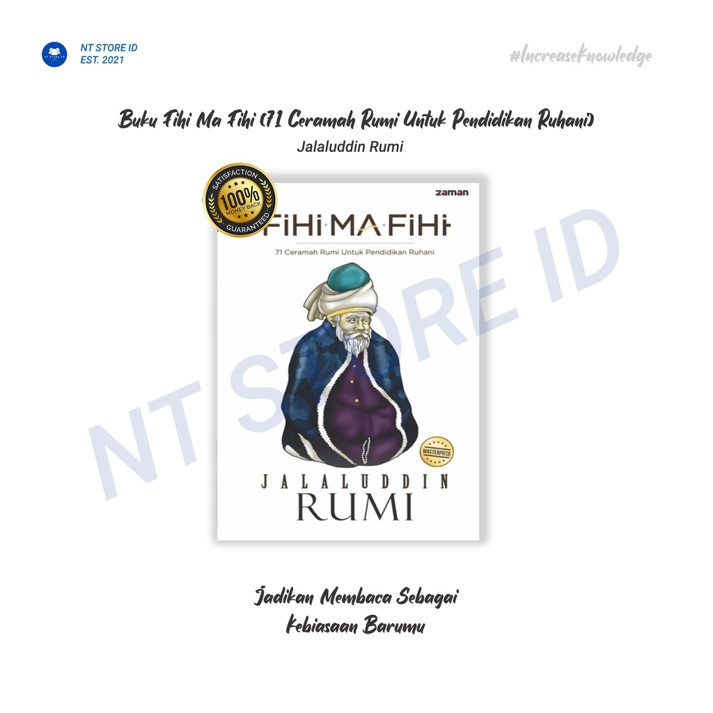 Jual Buku Fihi Ma Fihi (71 Ceramah Rumi Untuk Pendidikan Ruhani) | Shopee Indonesia