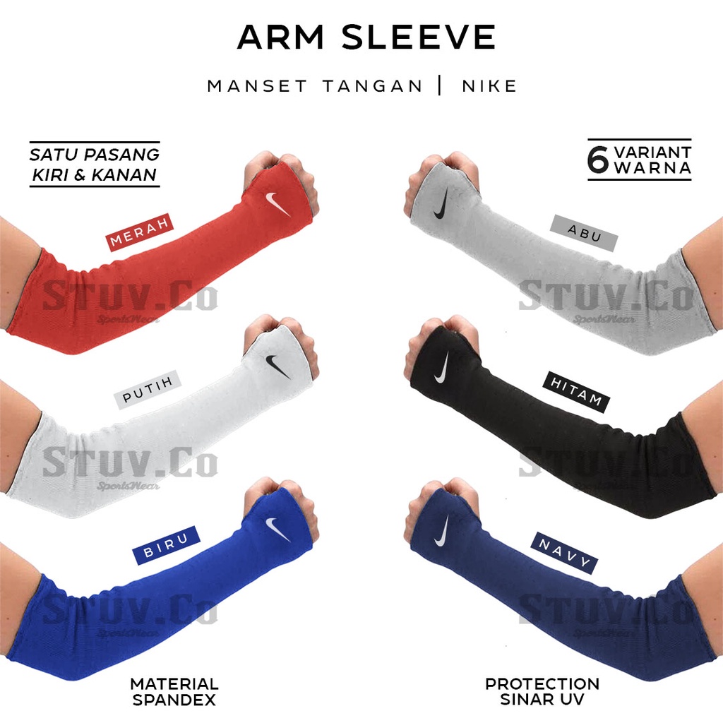 Jual ARMSLEVE MANSET TANGAN ARM SLEEVE HANSOCK PELINDUNG TANGAN SEPEDA ...
