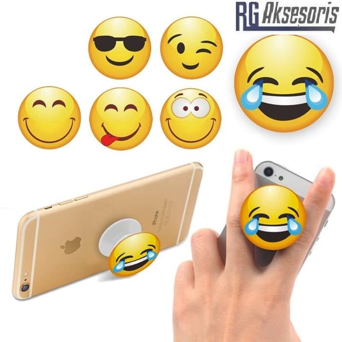 Jual Core PopSocket Emoticon / Pop Socket Emoji Smile | Shopee Indonesia