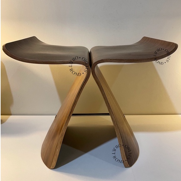 Jual [objet rond] butterfly stool | wood chair kursi kayu mordern ...
