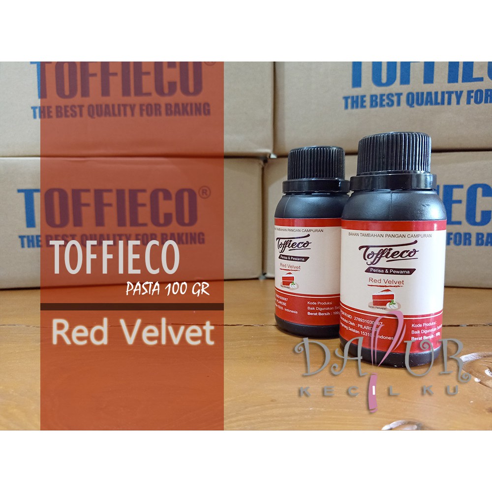 Jual Perisa 100gr / Pasta Red Velvet Toffieco 100 gram | Shopee Indonesia