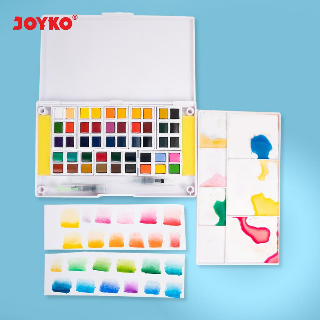 Jual Joyko Watercolor Cat Air 48 Colors 48 Warna WC-2003 | Shopee Indonesia