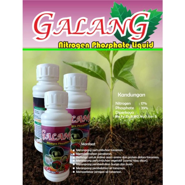 Jual Galang Pupuk Makro Nitrogen Phosphate Liquid 500ml Vegetatif ...