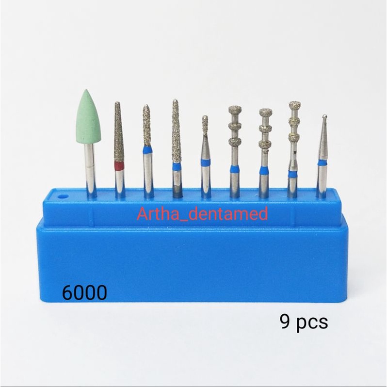 Jual DIAMOND BUR GIGI POLES & PREPARASI DENTAL SET KIT | Shopee Indonesia