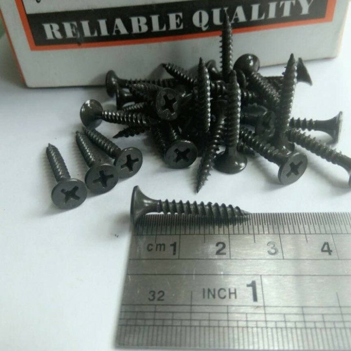 Jual sekrup gypsum 2,5cm skrup 6x1 inch / sekrup 2,5 cm skrup 6 x 1 ...