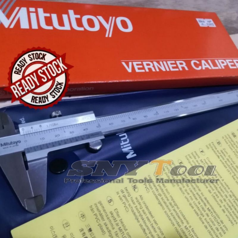 Jual Original Sigmat Manual MITUTOYO Vernier Caliper 6" Made in JAPAN | Shopee Indonesia
