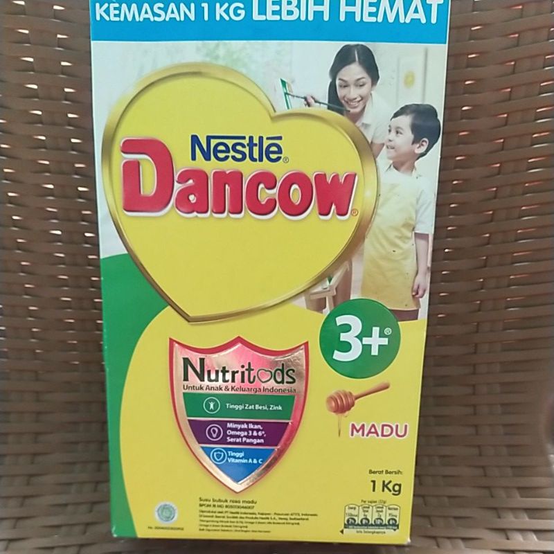 Jual DANCOW 3+ NUTRITODS 1KG VANILA MADU COKLAT | Shopee Indonesia