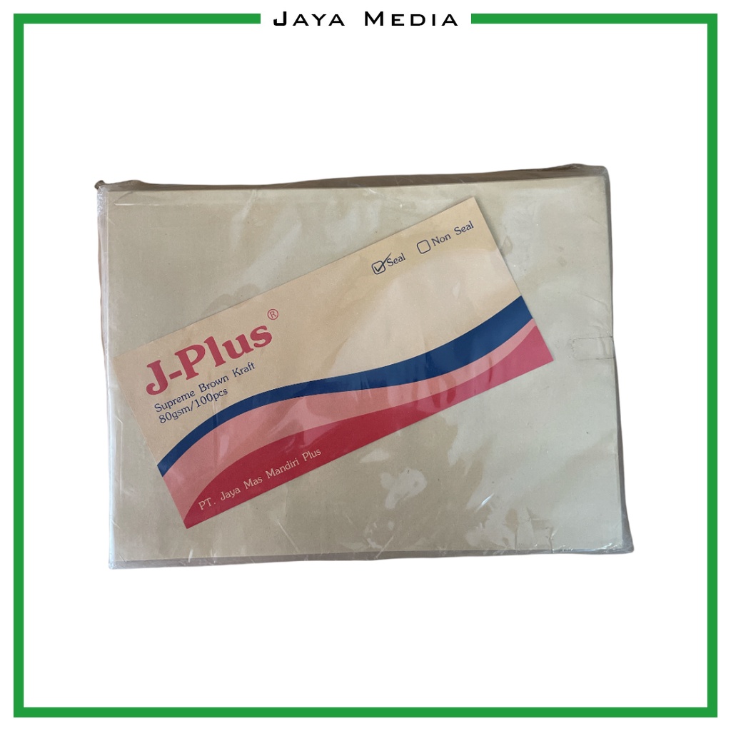 Jual J-plus Amplop Cokelat Brown Kraft A4 Seal 80 Gsm | Shopee Indonesia