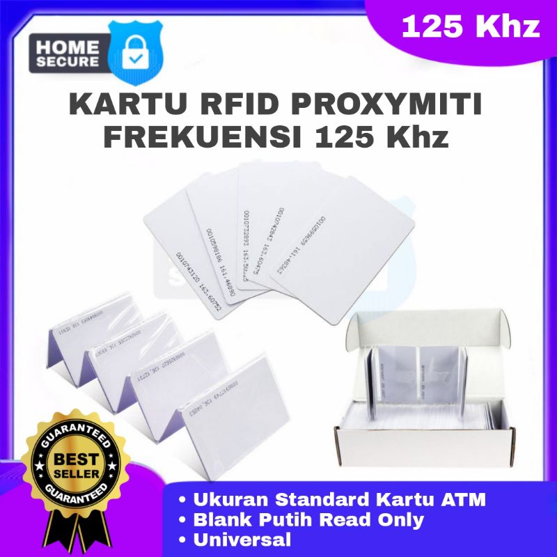 Jual Kartu RFID 125Khz - Kartu Promimity Access Door RFID Card 125 Khz ...