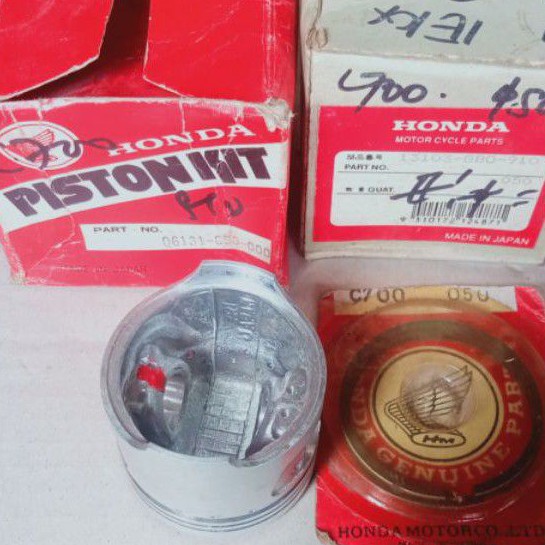 Jual piston seher-ring seher Honda c700 GBO OS STD 0, 25 0, 50 0,100 original Japan | Shopee ...