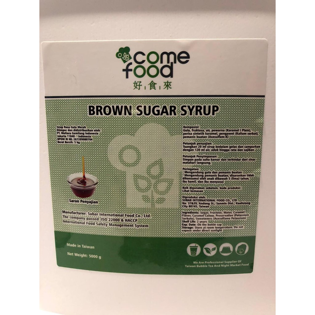 Jual Sirup Gula Aren / Brown Sugar Concentrate Syrup 5000gr | Shopee ...