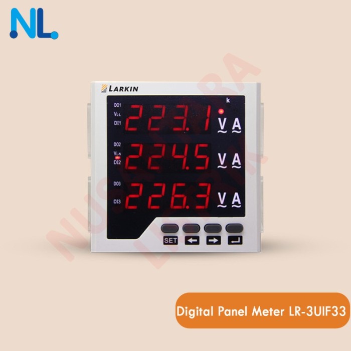 Jual DIGITAL MULTI METER 3 Phase LARKIN A V Hz Amper Volt HZ LR-3UIF33 | Shopee Indonesia