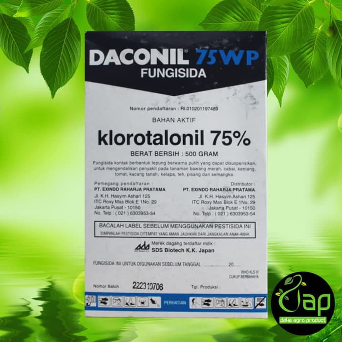 Jual FUNGISIDA DACONIL 75 WP 500GRAM | Shopee Indonesia