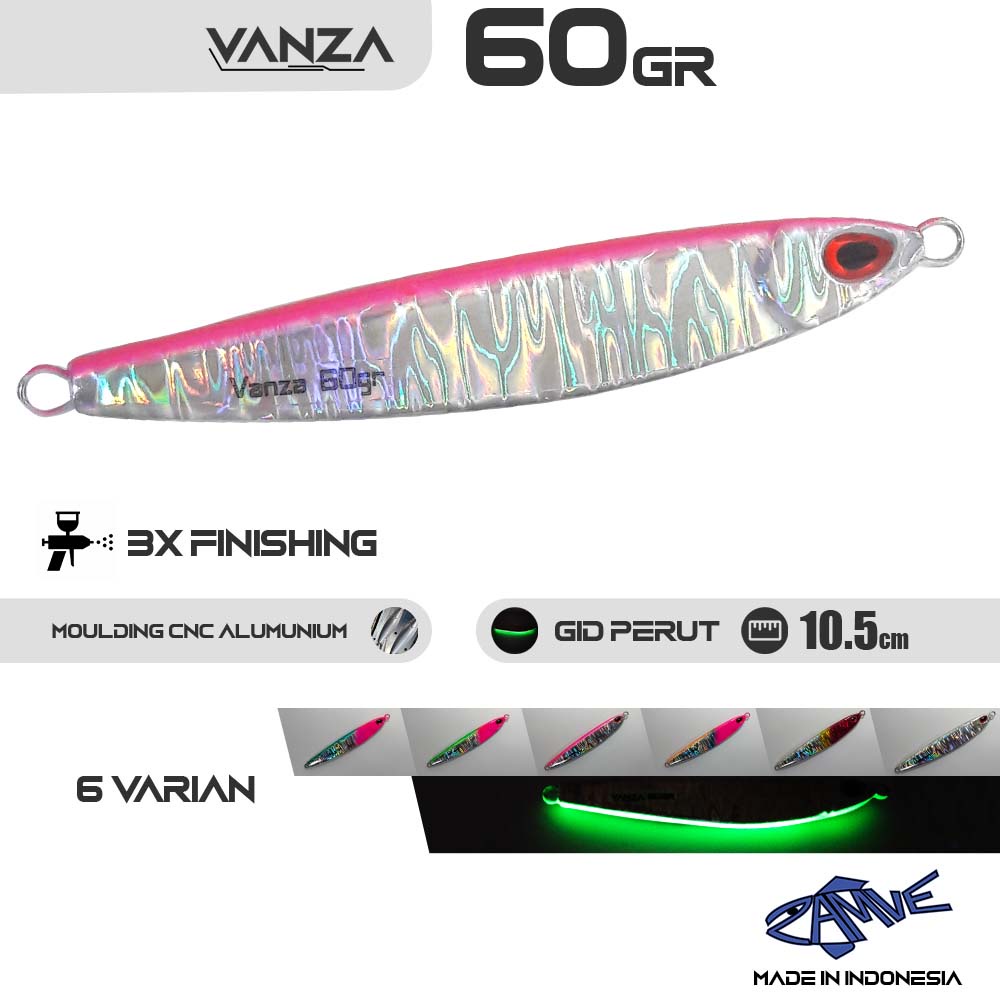 Jual Metal Jig Zamve Vanza 60Gr Metal Jig 60Gr Metal Jig 60Gram ...