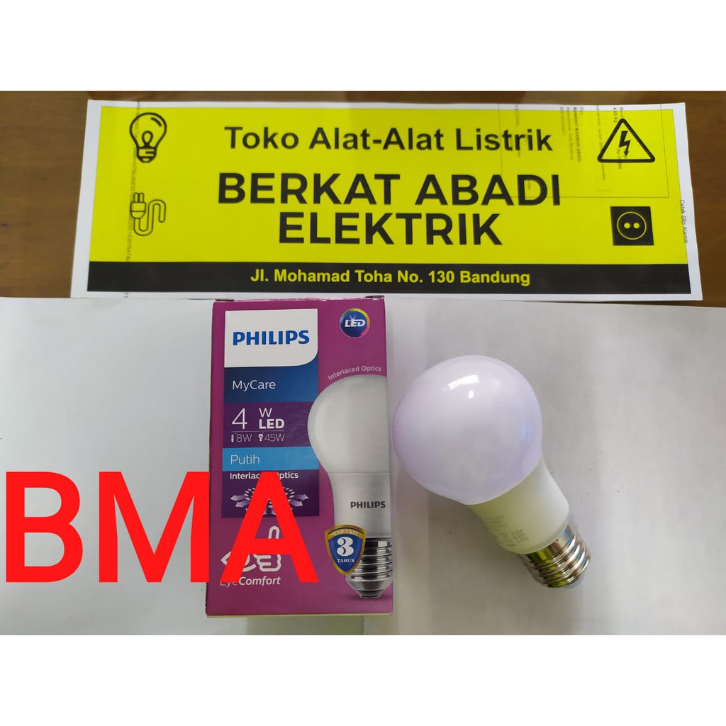 Jual LAMPU LED PHILIPS 4 W PUTIH / LAMPU LED PHILIPS 4 WATT | Shopee ...