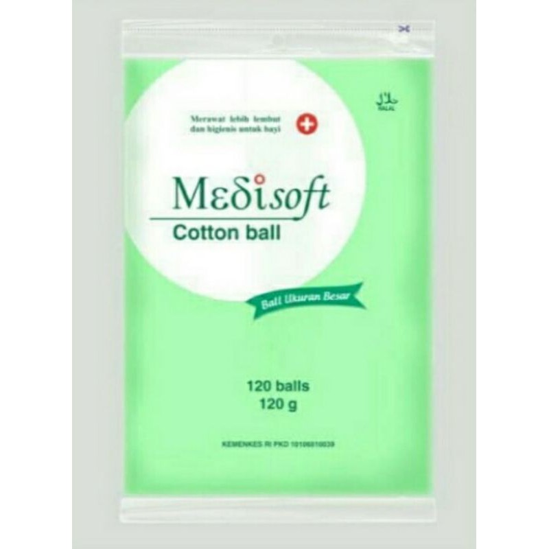 Jual Medisoft Cotton Ball 120 gr / kapas bulat medisoft | Shopee Indonesia