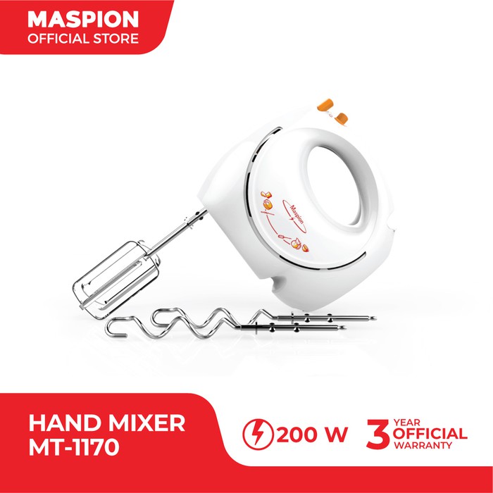 Jual HAND MIXER MASPION MT 1170 PENGADUK PENGOCOK TANGAN TERMURAH LOW ...