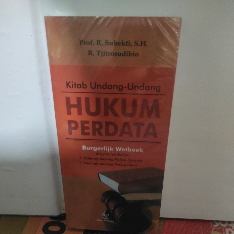 Jual Buku Kitab Undang-Undang Hukum perdata Oleh Prof. R. Subekti SH ...