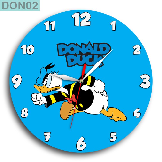 Jual Jam Dinding kayu Unik Lucu DONALD DUCK KARTUN UNIK DON02 | Shopee ...