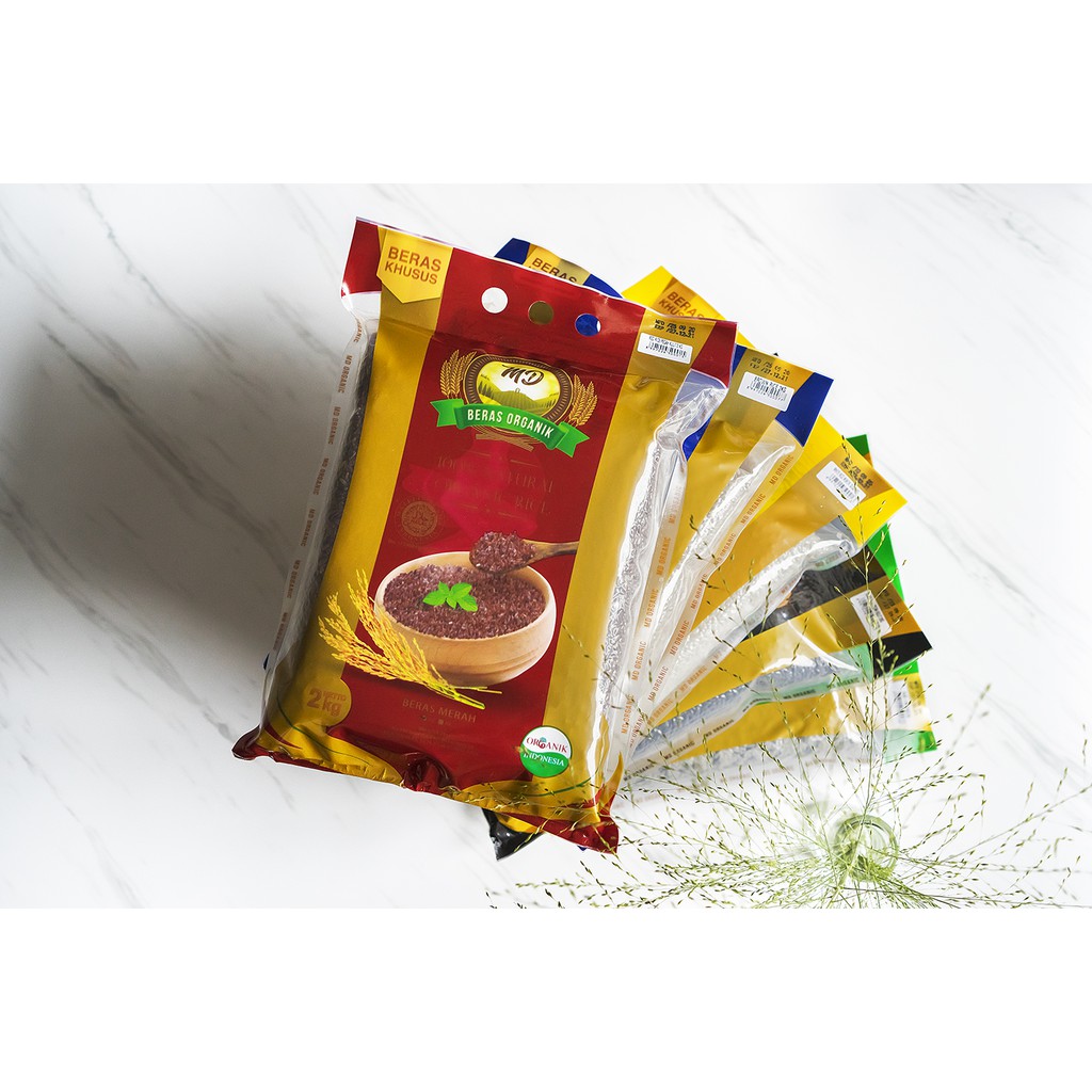 Jual PAKET HEMAT MD Organic Rice 5 Variant (Red, Black, Brown, White ...