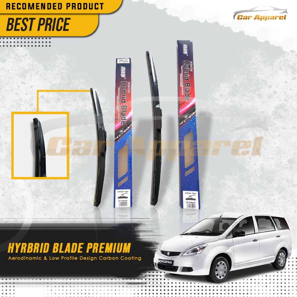 Jual WIPER PROTON EXORA RWB HYBRID CARBON COATING 2 PCS | Shopee Indonesia
