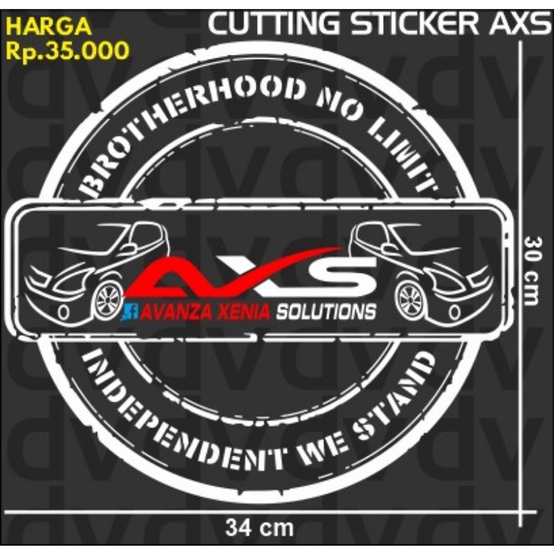 Jual STIKER CUTTING AXS BULAT NASIONAL | Shopee Indonesia