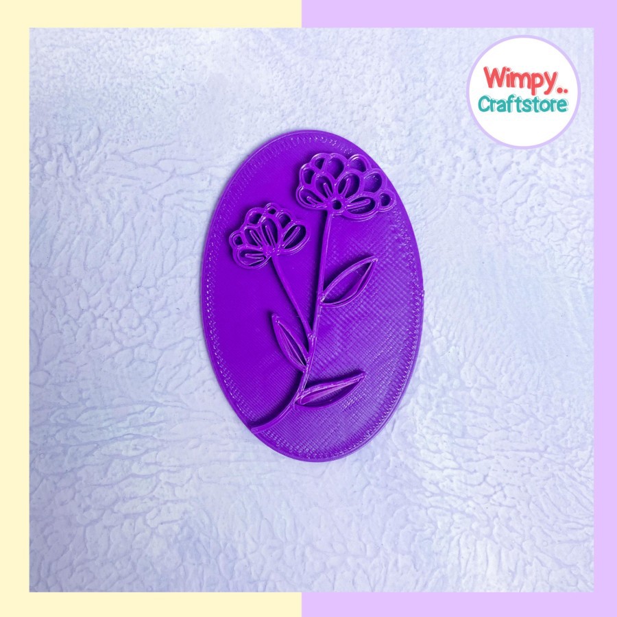Jual Wimpy Cetakan Embossing Stamp Bunga Kue Fondant Cetakan Clay ...