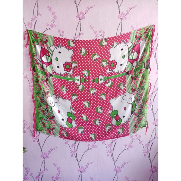 Jual kain pantai karakter hello kitty rayon bali | Shopee Indonesia