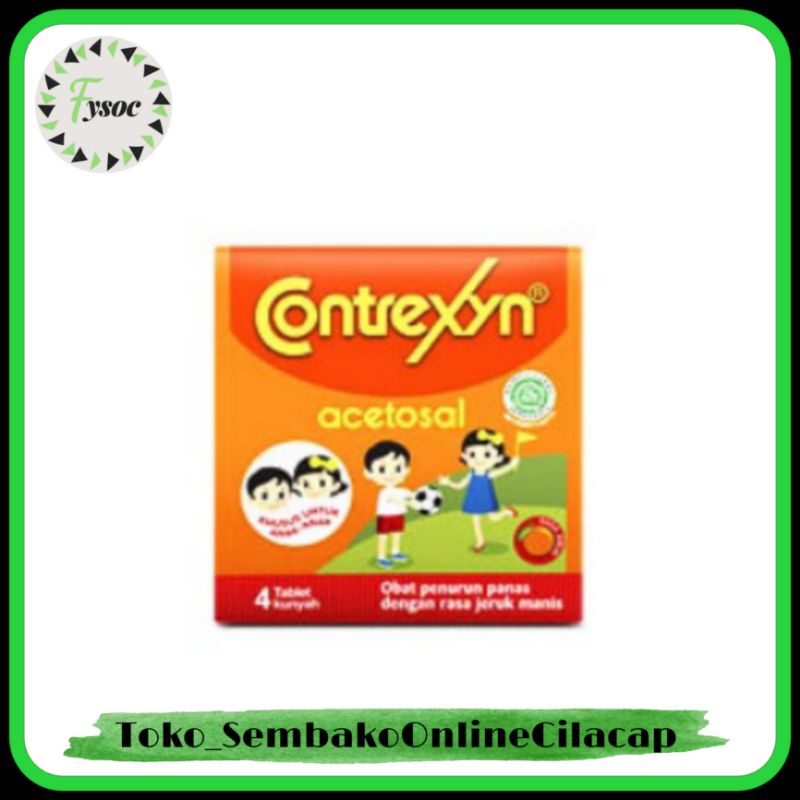 Jual CONTREXYN @STRIP ISI 4 TABLET | OBAT DEMAM ANAK | Shopee Indonesia