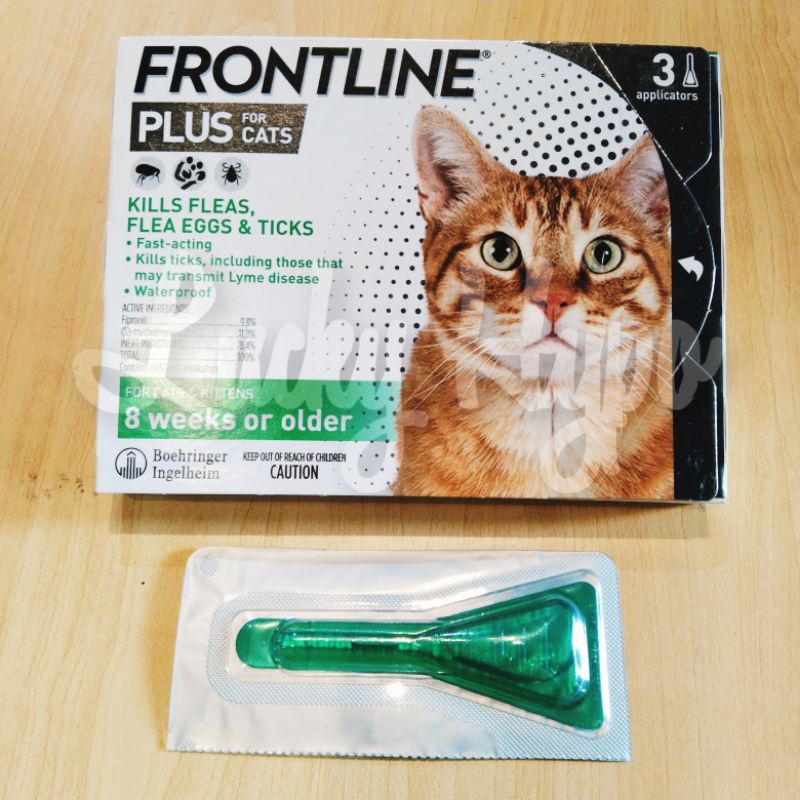 Jual Obat Tetes Kutu Kucing Frontline Plus Cat Flea & Tick Per 1 Pipet ...