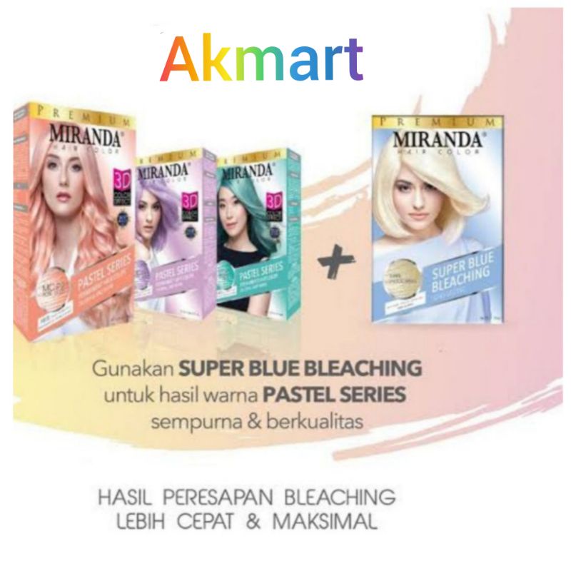 Jual {BPOM} MIRANDA PASTEL SERIES PERMANENT HAIR COLORFUL AND SHINE ...