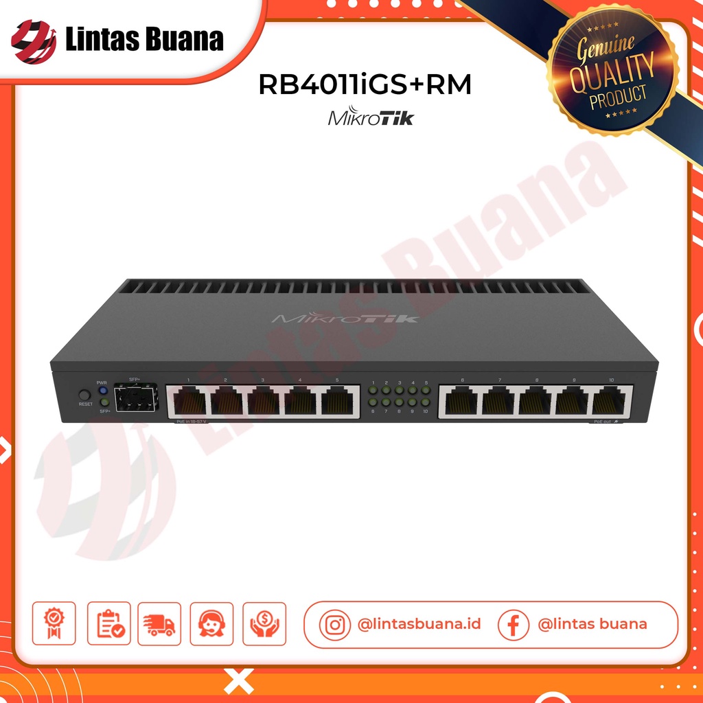 Jual Mikrotik Router RB4011iGS+RM | Shopee Indonesia